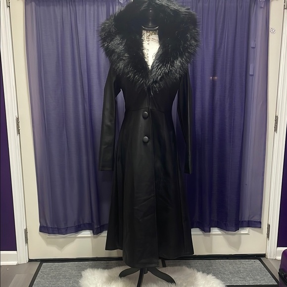 Killstar | Jackets & Coats | Killstar Elegant Black Oversized Faux Fur ...